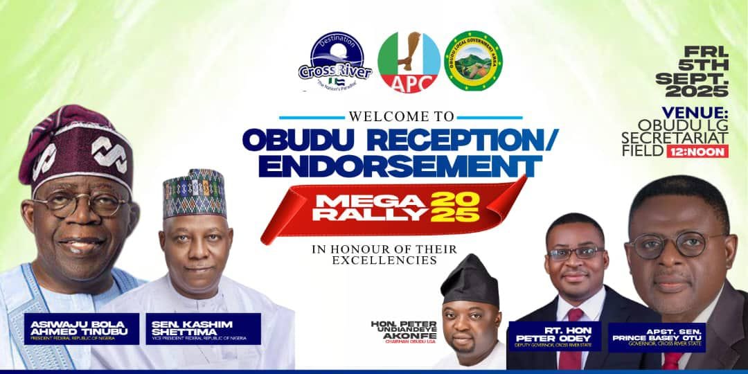 OBUDU SET FOR 2025 MEGA RALLY IN SOLIDARITY WITH TINUBU–SHETTIMA AND ...